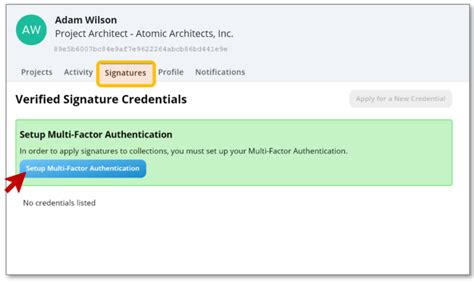 Digital Signature 1 Setup Multi Factor Authentication MFA Concert