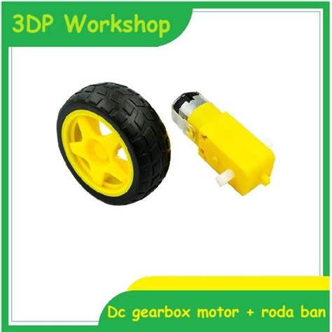 Jual Dc Gearbox Motor Roda Ban Arduino Shopee Indonesia