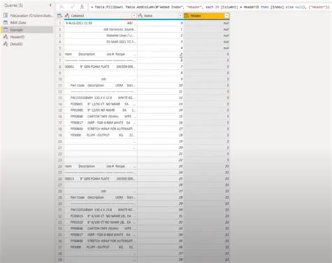 microsoft power query tutorial on how to fix mixed fixed column width
