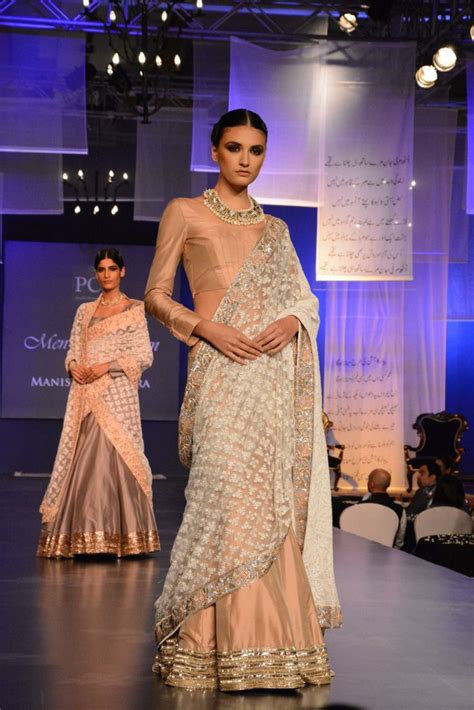 Gorgeous Nude Design With Gold Detailing From Manish Malhotra During Men For Mijwan At Grand