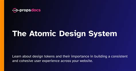 the atomic design system oxyprops documentation