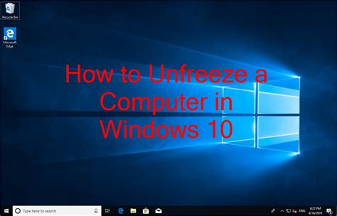 how to unfreeze a computer in windows 10 driver easy