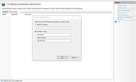 C Can I Lock A Route On Iis Stack Overflow
