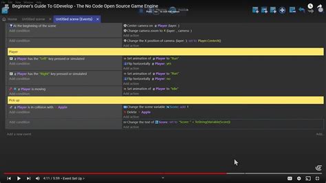 Trying To Follow Tutorial Scene Variable Issues How Do I GDevelop Forum