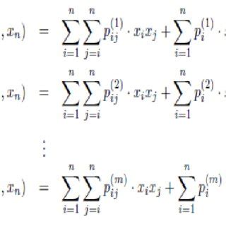A System Of Quadratic Polynomials Download Scientific Diagram