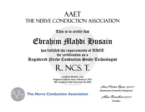 Ebrahim Mahdi R Eeg T R Ncs T Posted On Linkedin