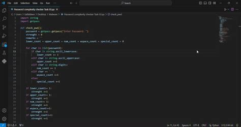 task03 password complexity checker prodigy infotech dankyalta