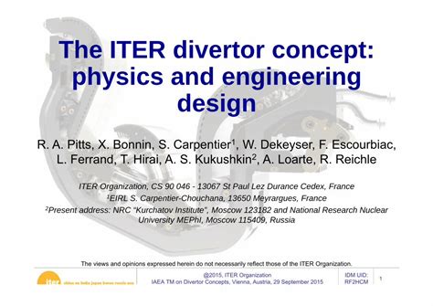 Pdf The Iter Divertor Concept Physics And Engineering Design