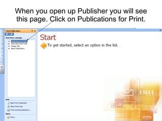 Publisher Tutorial PPT