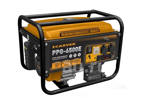 Бензогенератор CARVER, 5000-5500Вт, двигатель 4 тактный, эл. стартер ...