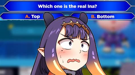 Ina Is Shocked Knowing Tako Will Choose The Fake Ina Over Her Hololive Clip Youtube