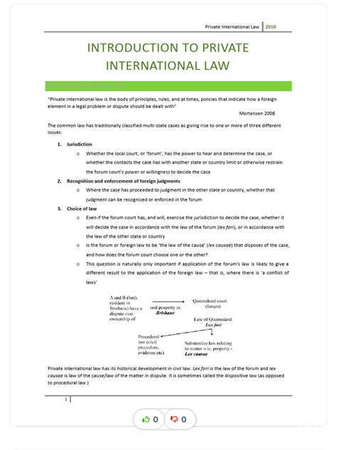 Pvt Int Law Notes 230718 204606 Download Free Pdf Choice Of Law Jurisdiction