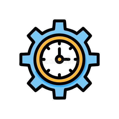 Stylish Industrial Gear Clock Graphic Stock Vector Illustration Of Graphic Clock 351572566