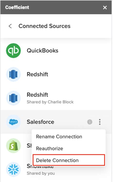 managing data source connections coefficient
