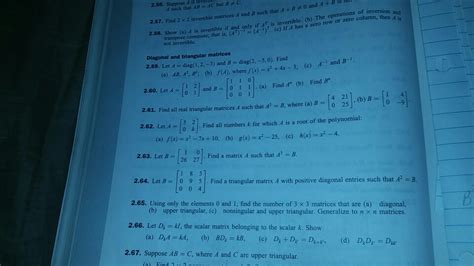 solved 2 56 suppose a is inverl 2 57 find 2 × 2 invertible