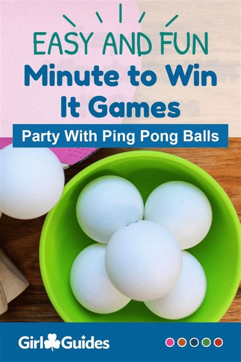 20 Creative Minute To Win It Games Using Ping Pong Balls Festive Party Ideas Hub