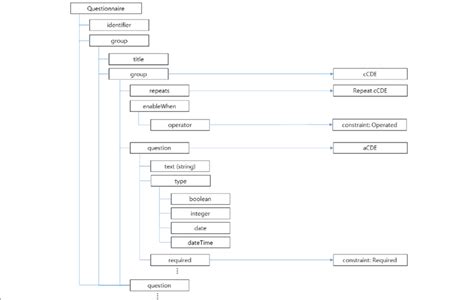 Mapping Result Of The Fhir Questionnaire Resource Mapped To The