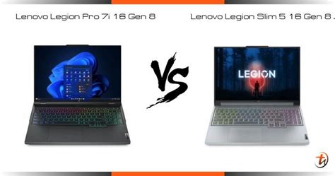 Compare Lenovo Legion Pro 7i 16 Gen 8 Vs Lenovo Legion Slim 5 16 Gen 8 AMD Specs And Malaysia