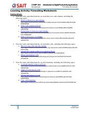 Mastering Excel Essential Formatting Techniques For Worksheets Course Hero