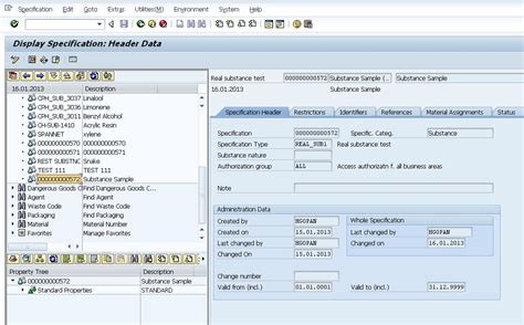 Specification Management Reference Sap Community