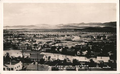 Aerial View Of Usbureau Of Reclamation Boulder City Nv Postcard
