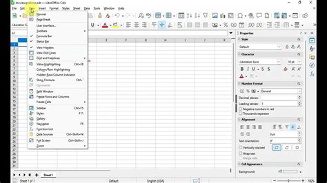 Libreoffice Calc View Or Hide Grid Lines Libreofficecalc