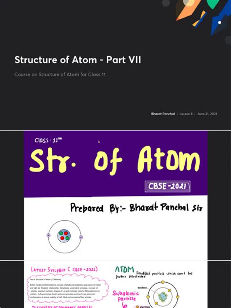 Structure Of Atom Part Vii Pdf