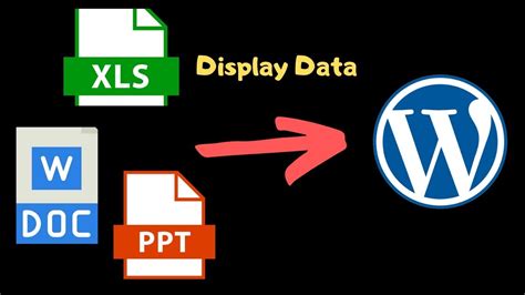 how to display excel sheet data in wordpress page or post youtube