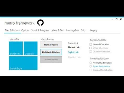 Modern GUI Design With Metro Framework In VB Net
