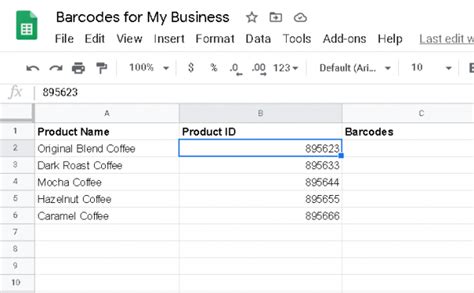 How To Create A Barcode In Google Sheets Microsoft Excel Barcode Blog