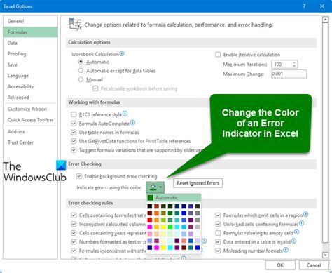 Yellow Triangle Error Excel Image