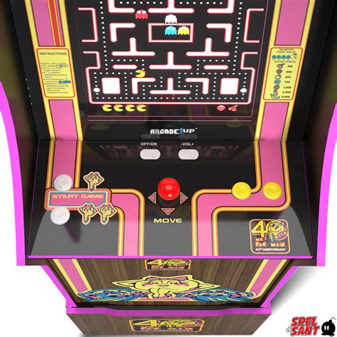 Arcade1up Ms Pac Man 40th Anniversary Edition Arcade Cabinet Spel