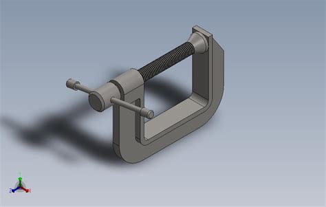 C形夹 1 模型图纸免费下载 懒石网
