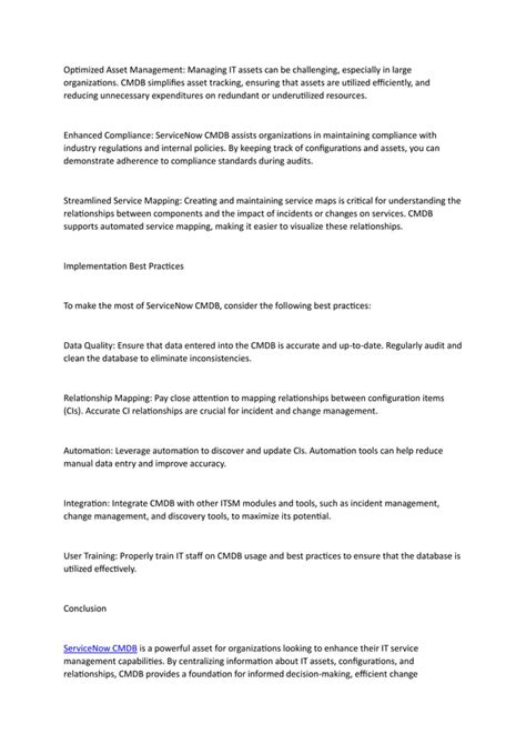 Unlocking The Power Of Servicenow Cmdb For Better It Service Management