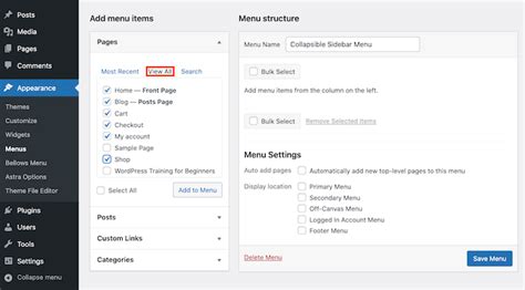 How To Create A Collapsible Sidebar Menu In Wordpress