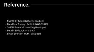 SwiftUI State Data Flow PPT