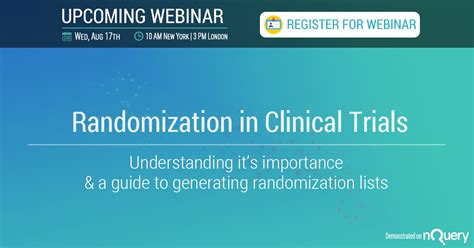 [webinar] Randomization In Clinical Trials