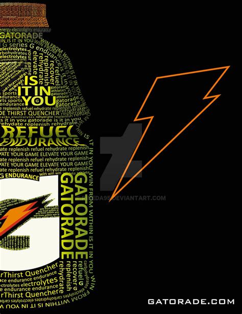 Gatorade Type Illustration By Pineda95 On Deviantart