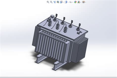 Electrical Transformer Pro Engineer Wildfire SOLIDWORKS D CAD Model GrabCAD