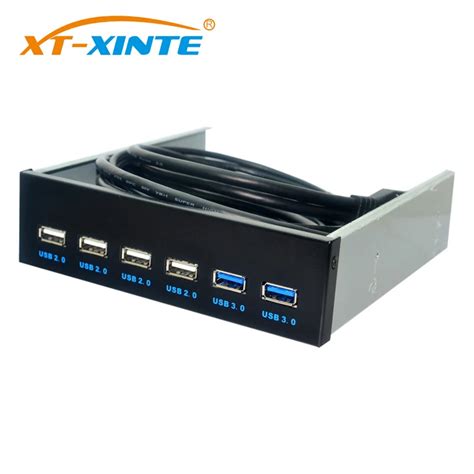 For Desktop USB3 0 Optical Drive Front Panel 5 25inch USB HUB 9PIN 19PIN To 4Ports USB2 0