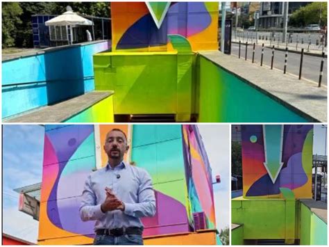 АНТОН ХЕКИМЯН АЛАРМИРА Поредно кощунство на Васил Терзиев Кметът боядисал централен подлез в