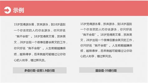 Ppt中的文本行距设置教程文字教程ppt教程 51ppt模板网