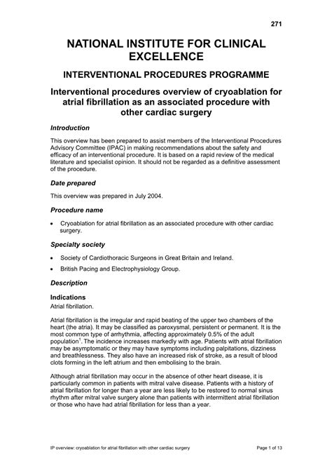 Overview Of Cryoablation For Atrial Fibrillation In Association With Other Docslib