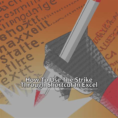 How To Use The Strike Through Shortcut In Excel Manycoders