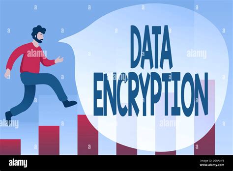 Sign Displaying Data Encryption Word Written On Symmetrickey Algorithm For The Encrypting