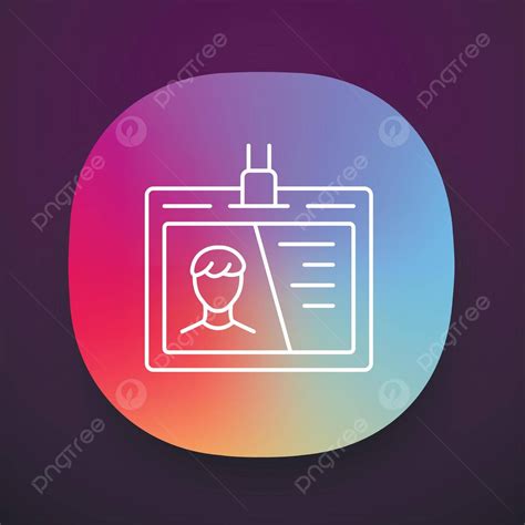 Uiux Icon For Id Tag And Access Pass Vector Employee Isolated