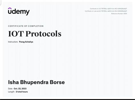 Isha Borse On Linkedin Udemy Udemy Udemycertificate