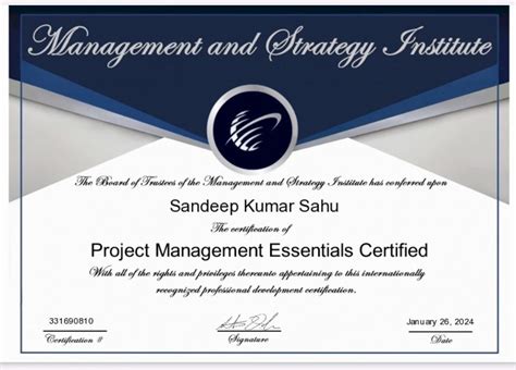 Sandeep Kumar Sahu On Linkedin Projectmanagement Certificationcomplete Professionaldevelopment