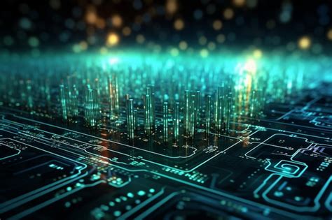 Premium AI Image Binary Code Waves Depict Data Flow Digital Security In Internet Technology
