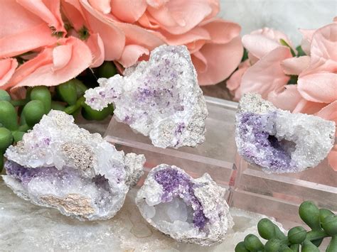 Small Spirit Flower Geodes Contempo Crystals